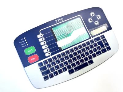 China Custom Membrane Keyboard For A Flight Sim Avionics With Glossy Window for sale