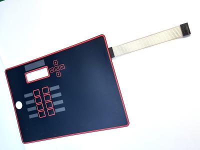 China Tactile FFC Flex Cable Waterproof Touch Keyboard With Female Scrip Housing for sale