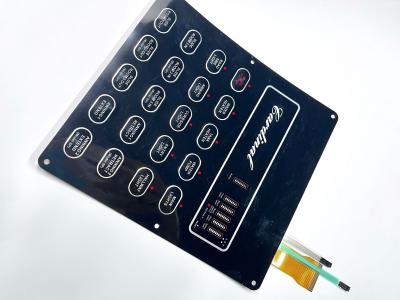 China Glossy Finish Polyester Transparent Window Tactile Button Switch For CNC Machine for sale