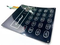 China 3M Rear Adhesive Waterproof Backlit Membrane Switches With Gradient Printing for sale