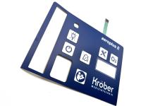 China Clear LED Windows 6 Layers Polyester Waterproof Membrane Keypad With 1 Million Life Cycles for sale