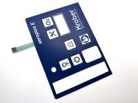 China Customizable Membrane Touch Switch For Membrane Keyboard Keycaps With Glossy Window for sale