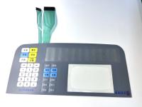 China Rim Embossing Keys Laser Membrane Keypad Panel Foil Inkjet Printing for sale