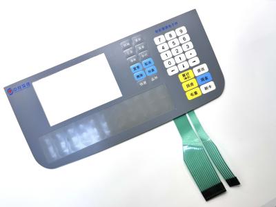 China Pocket Layered Graphic LCD Printing Membrane Switch Overlay Foil For Medical Enclosure for sale