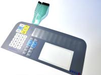 China Pocket Layered Graphic LCD Printing Membrane Switch Overlay Foil For Medical Enclosure for sale