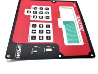 China Autotex F150 Polyester Membrane Keypad Customh With 4 Layers And 500 Life Cycles for sale