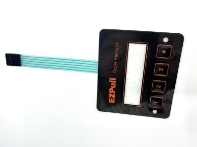 China Microwave Oven 4 Embossing Metal Snap Membrane Keypad Prototype With Flexible Tail for sale