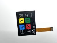 China Custom Design LED / SMD Light Membrane Keypad With Led For Automotive Dashboards for sale