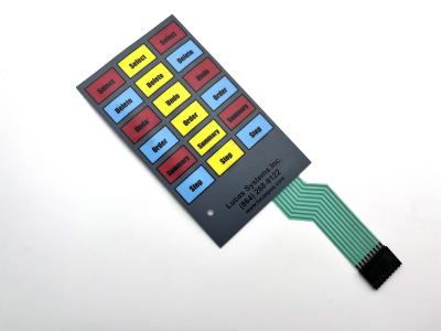 China Customizable Surface Mount Membrane Switches Graphic Overlays For Hairfoil Device for sale