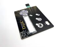 China Glossy Finish Polyester Transparent Window Flexible Membrane Keypad For CNC Machine for sale