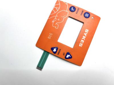 China Clear LED Windows 6 Layers Polyester Tactile Push Switch With 1 Million Life Cycles for sale