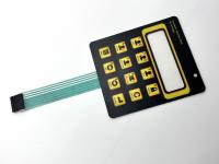China Customizable Membrane Keyboard Manufacturer For A Flight Sim Avionics With Glossy Window for sale