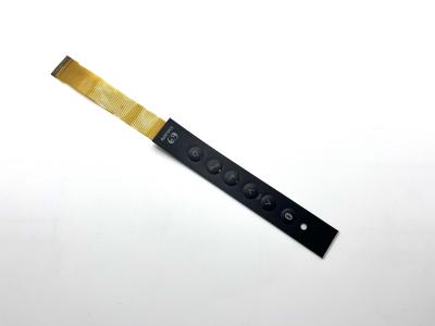 China Texture Coating 1x3 Matrix Membrane Switch Keypad Suppliers With Perimeter Emboss All Keys for sale