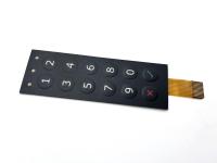 China 500K Cycle Small Membrane Push Button Switch With Pantone Color LED Windows for sale