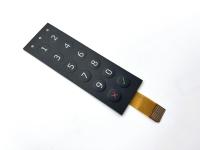 China 500K Cycle Small Membrane Push Button Switch With Pantone Color LED Windows for sale