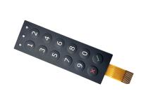 China Flex FPC Ribbon Cable Membrane Switch With Led With Matix Dome Design for sale