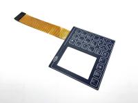 China Surface Printing Flexible Membrane Keypad With Milky LED Window for sale