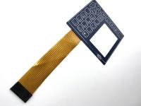 China Surface Printing Flexible Membrane Keypad With Milky LED Window for sale