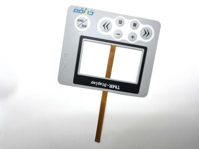 China Glossy Finish Polyester Transparent Window Panel Mount Tactile Switch For CNC Machine for sale