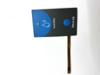China Tactile Rasied Buttons Membrane Touch Panel With Nicomatic Female Connector for sale