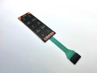 China Customizable Embossing Membrane Keyboard Switch 3M Adhesive for sale