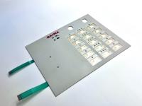 China Key Pad Instrument Membrane Keypad Stickers With 2.54MM Pitch Female Connector for sale
