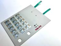 China Key Pad Instrument Membrane Keypad Stickers With 2.54MM Pitch Female Connector for sale
