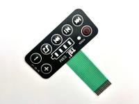 China Silver Conductive Circuit Push Button Membrane Switch For Ocean Monitor for sale