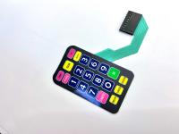 China Tactile Rasied Buttons Push On Off Switch With Nicomatic Female Connector for sale