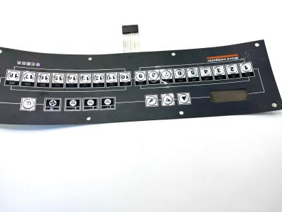 China Key Pad Instrument Membrane Switch Manufacturer With 2.54MM Pitch Female Connector for sale