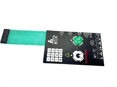 China OEM Customized Design Rubber Membrane Keyboard Industrial With Glossy Surface for sale