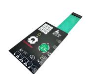 China OEM Customized Design Rubber Membrane Keyboard Industrial With Glossy Surface for sale