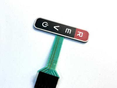 China Key Pad Instrument Membrane Keypad With 2.54MM Pitch Female Connector for sale