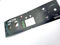 China Tactile Rasied Buttons Membrane Switch Overlay With Nicomatic Female Connector for sale