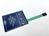 China Silver Conductive Circuit Flexible Membrane Keypad For Ocean Monitor for sale