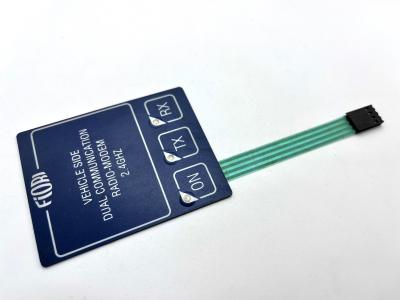 China Silver Conductive Circuit Flexible Membrane Keypad For Ocean Monitor for sale