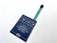 China Silver Conductive Circuit Flexible Membrane Keypad For Ocean Monitor for sale