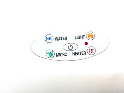China Printed Emboss Tinted Touch Screen Membrane Overlay Membrane For Smoothtalker for sale