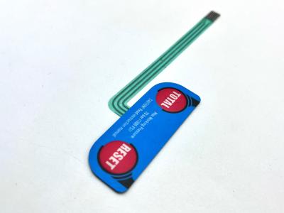 China Tactile Rasied Standard Membrane Switch With Nicomatic Female Connector for sale