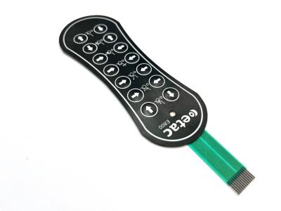 China Autotex F150 Polyester Micro Push Button Membrane Switch With Gold Plated Metal Domes for sale