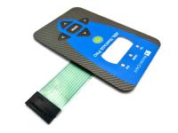 China Texture Mylar Side LED Keypad Membrane Switch With Molex 2.54MM Pitch for sale