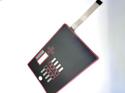 China Back Tinted LCD Window Polyester Membrane Key Switch With Adhesive Layer for sale