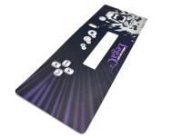 China Gradient Dot Printing Control Panel Metal Dome Membrane Keypad With LED And Pillow Embossed for sale