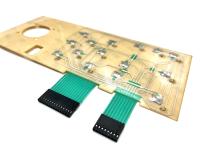 China 240gm Trip Force 3 Contact Domes Membrane Keyboard With ROHS Compliant for sale