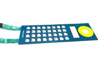 China Texture Mylar Side Membrane Keypad With Led With Molex 2.54MM Pitch for sale