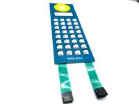 China Chemical Resistant Industrial Backlit Membrane Switch With Embossing Options for sale