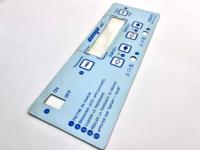 China Glossy Finish Polyester Transparent Window Membrane Keypad Prototype For CNC Machine for sale