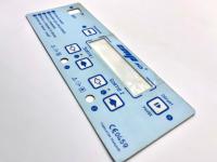 China Glossy Finish Polyester Transparent Window Membrane Keypad Prototype For CNC Machine for sale