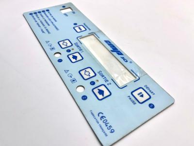 China Glossy Finish Polyester Transparent Window Membrane Keypad Prototype For CNC Machine for sale