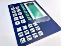 China Screen Printing Matrix Membrane Keypad With Transparent Window Display for sale